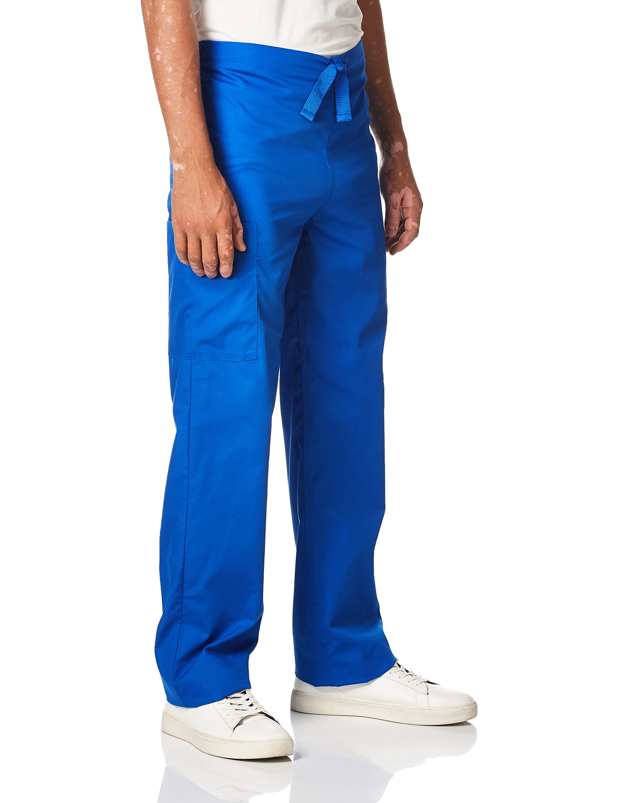 Cherokee Regular Originals Unisex Drawstring Cargo Scrubs Pant, Royal, Medium