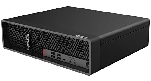 Lenovo ThinkStation P340 SFF Home & Business Desktop (Intel i7-10700 8-Core, 128GB RAM, 2TB PCIe SSD, Intel UHD 630, USB 3.2, Display Port, SD Card, Black, Win 10 Pro) Refurbished (Renewed)