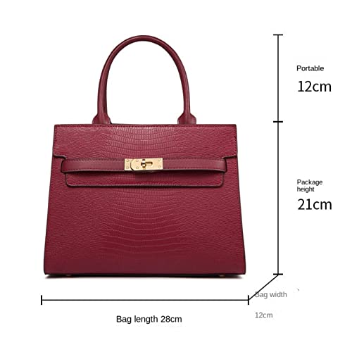 FARZI Genuine Leather Women's Bag Large Capacity Commuter Wedding Bag Women's Crossbody Cowhide Handbag Mother Bag