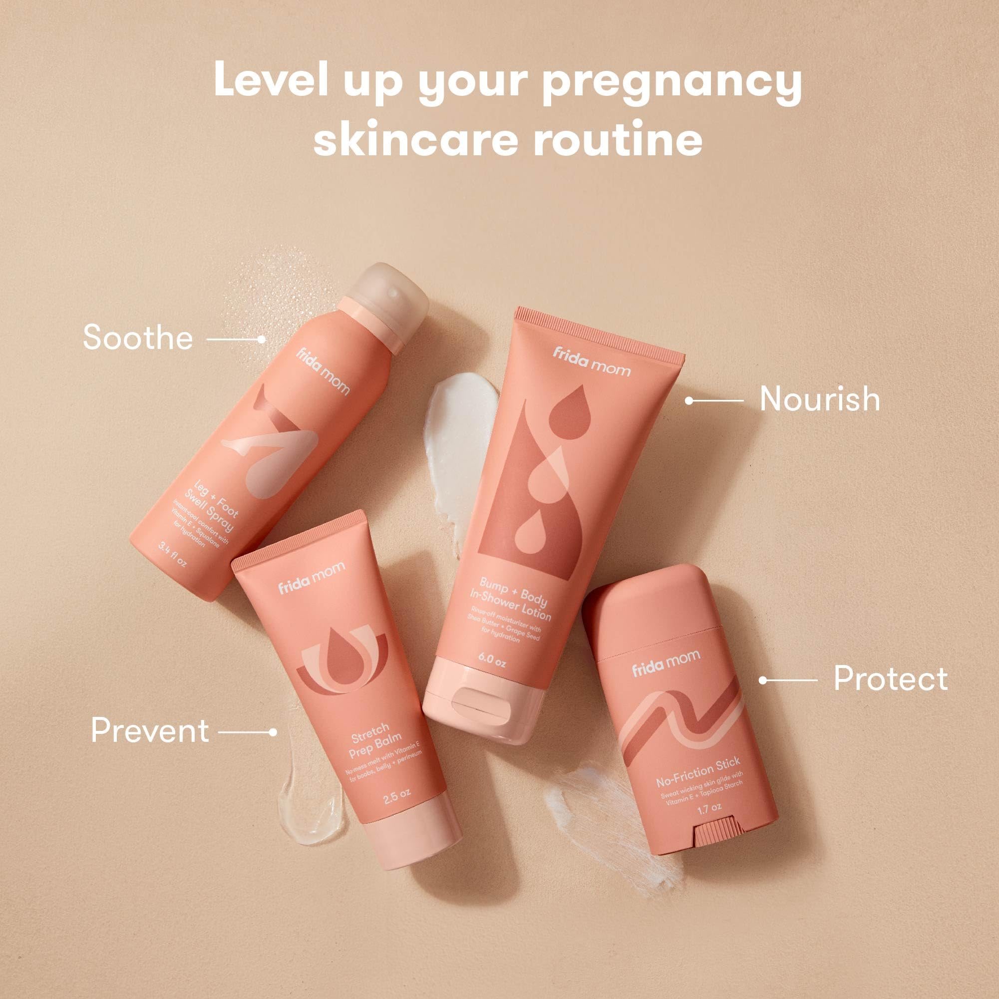 Frida Mom Prgenancy Belly Cream, In Shower Body Lotion for Fully Body and Bump, Moisturizing Lotion for Pregnant Dry and Stretched Skin, 6oz