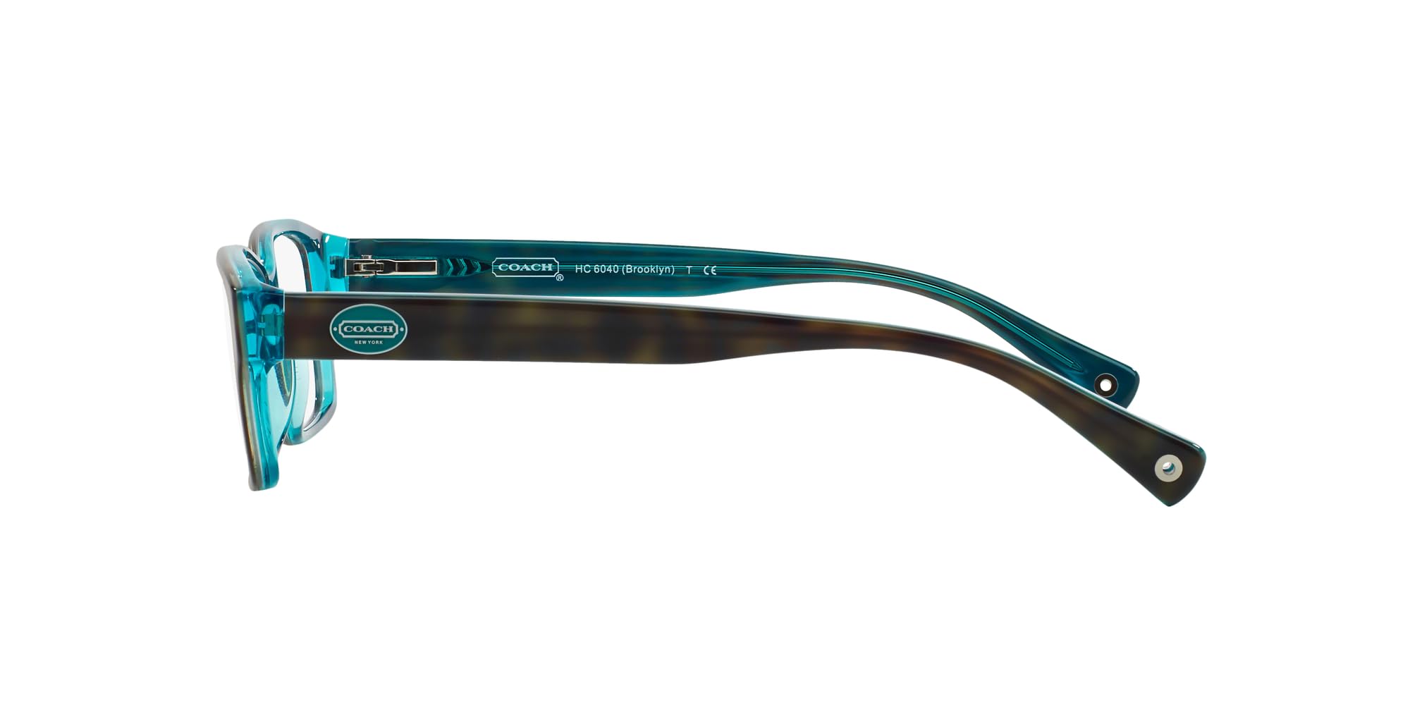 Coach HC6040 Brooklyn Prescription Eyewear Frames, Dark Tortoise/Demo Lens, 52 mm