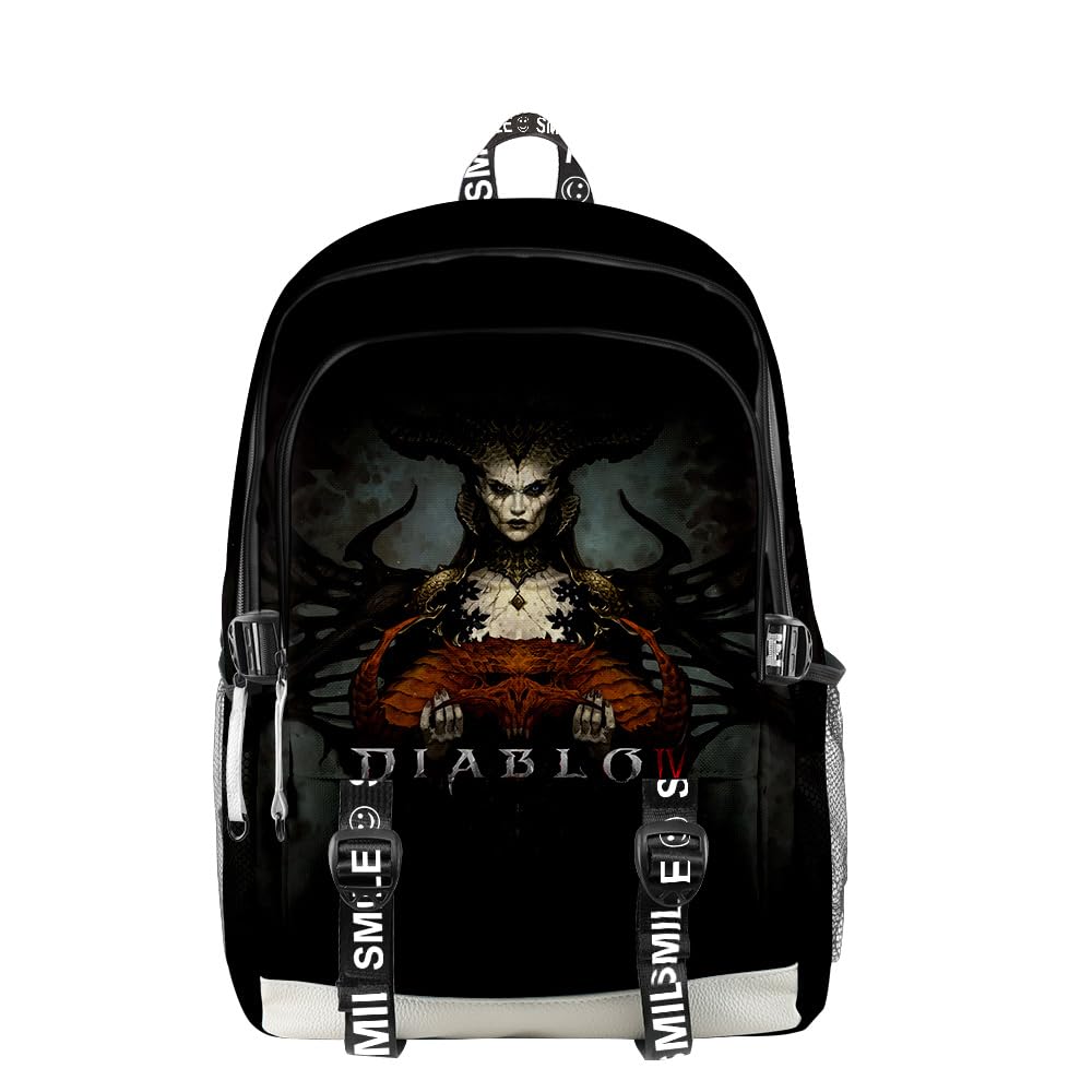Diablo IV Shoulders Backpack Women Men Fashion Daypack Travel Bag