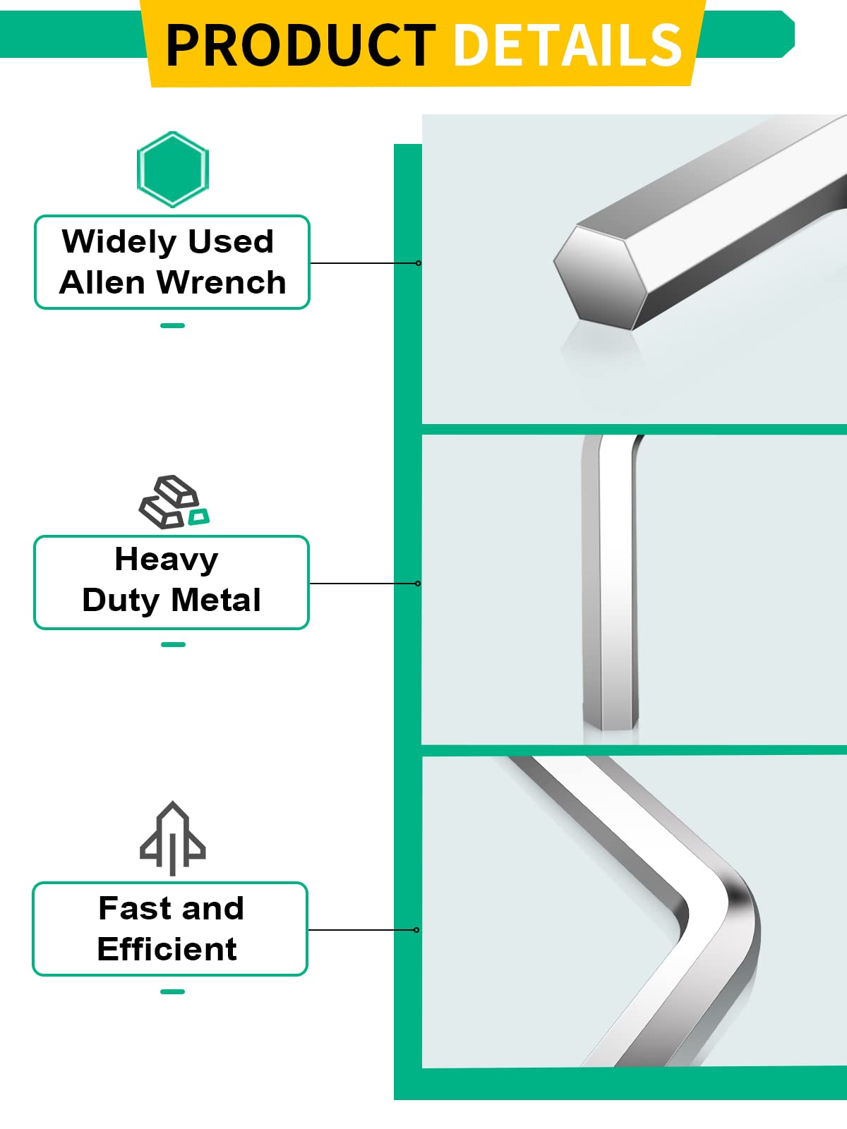Garbage Disposal Wrench, 2PCS Garbage Disposal Allen Wrench Tool, for Unjam Kitchen Sink Food Garbage Disposal Clogging, SONGTIY
