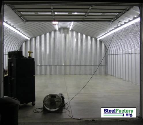 Steel Factory Mfg Prefabricated Steel Arch Building Metal Garage Kit 25x30x13