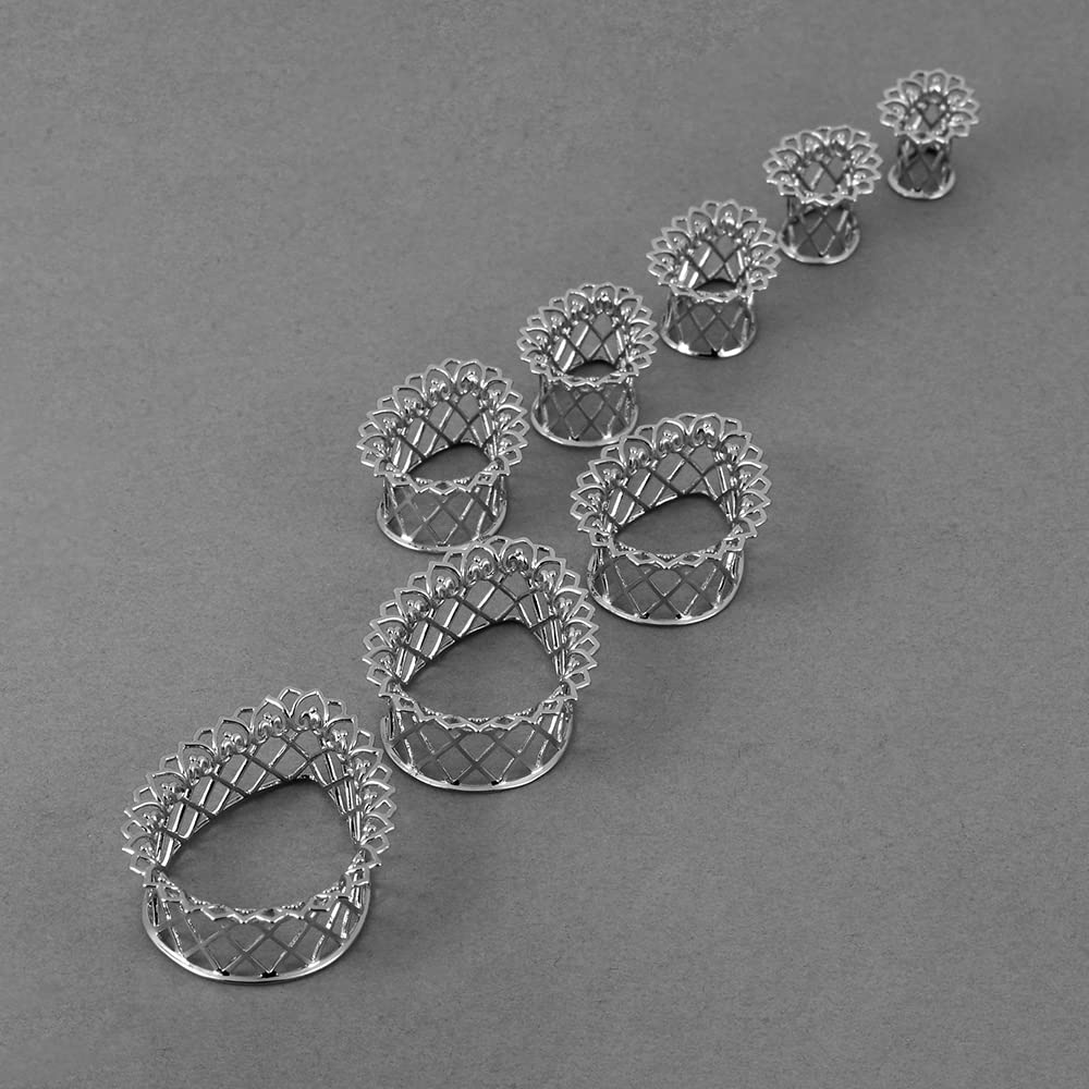 ERKUOO 2PCS Hollow Pattern Ear Tunnels Plugs Hangers Open Saddle Drop Ear Gauges Piercing Stretchers Expande Flesh Tunnels Double Flared Saddle Plug 1"(25mm)