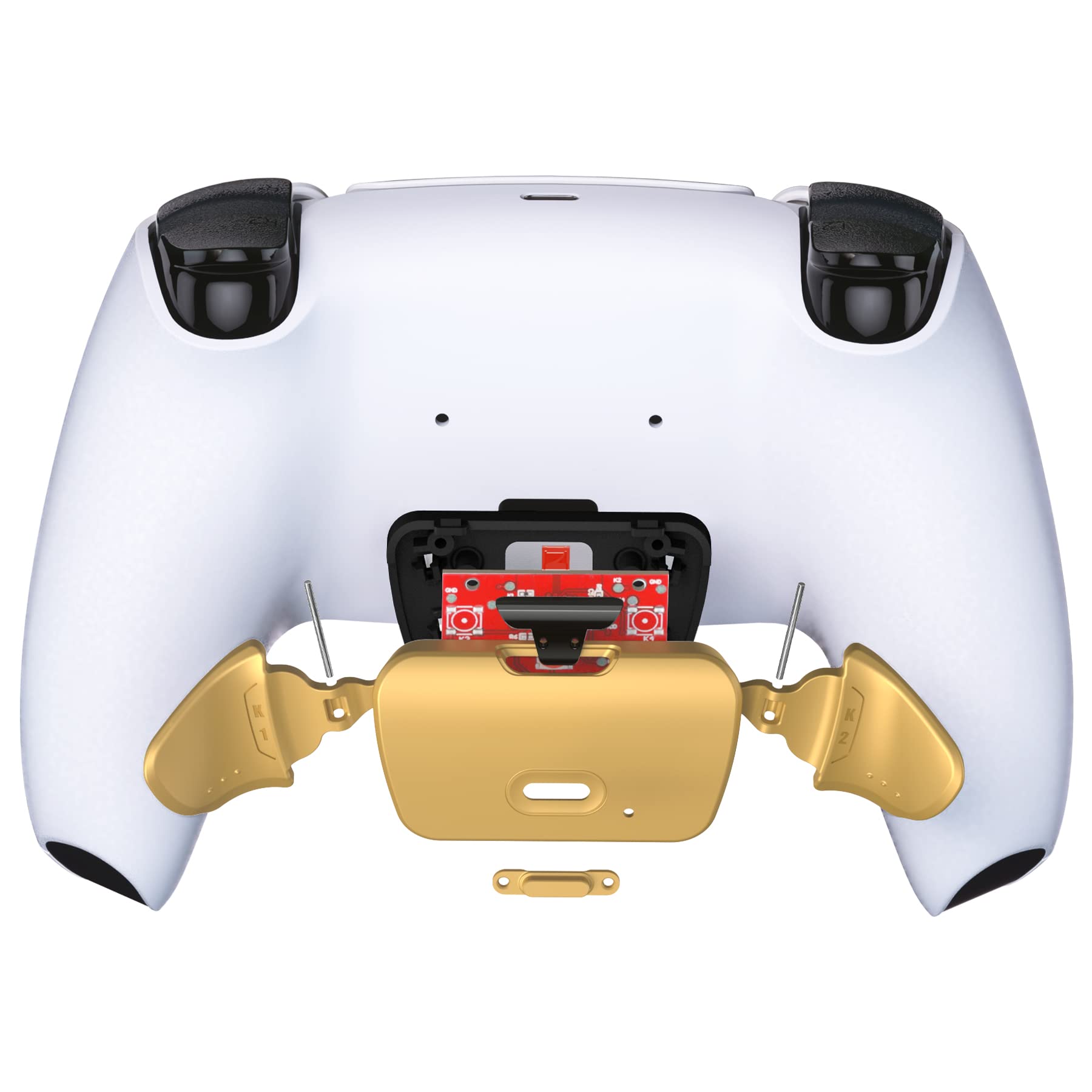 Gold Real Metal Buttons (RMB) Version K1 K2 Buttons Housing & Remap PCB Board for PS5 Controller eXtremeRate Rise Remap Kit β NOT Included The Controller & Flex Cables and Other Rise Accessories