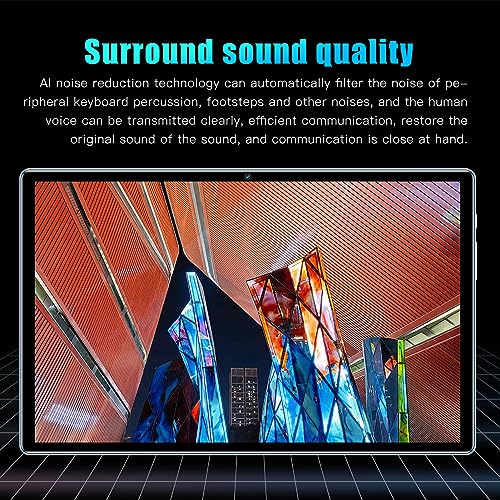 DAUZ Office Tablet, 5G WiFi 4G LTE Aluminium Alloy 10.1 Inch FHD Business Tablet for Production (US Plug)