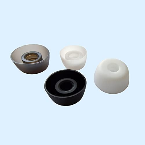 Luckvan 6 Pairs Silicone Ear Tips for Jabra Elite 75t/ 65t/ Active/ 7 Pro/Elite 3 Eartips Replacement Silicone for Jabra Earbuds, Black
