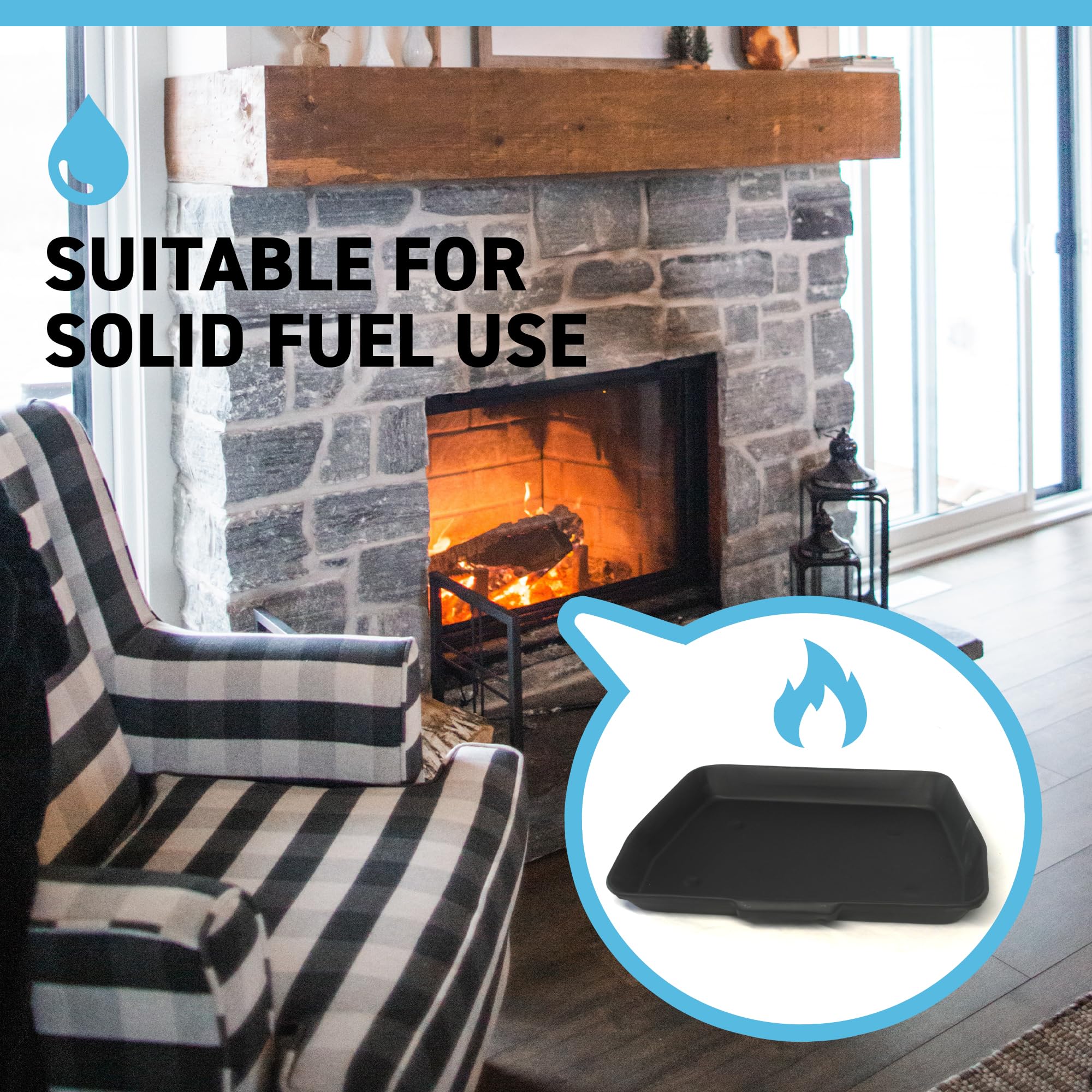 Traditional ash pan - 28cm wide (11") ideal for standard sized fire grates