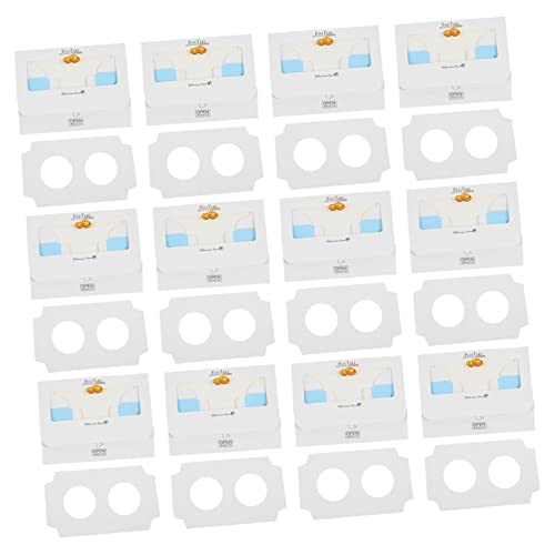 MUSISALY 25pcs Boxes Window Egg Tart Box Mini Cake Boxes Mini Muffins Window Box Bracket Gift Boxes with Lids for Presents Individual Cake Carrier Egg Tart Gift Packaging Box Cupcake Box