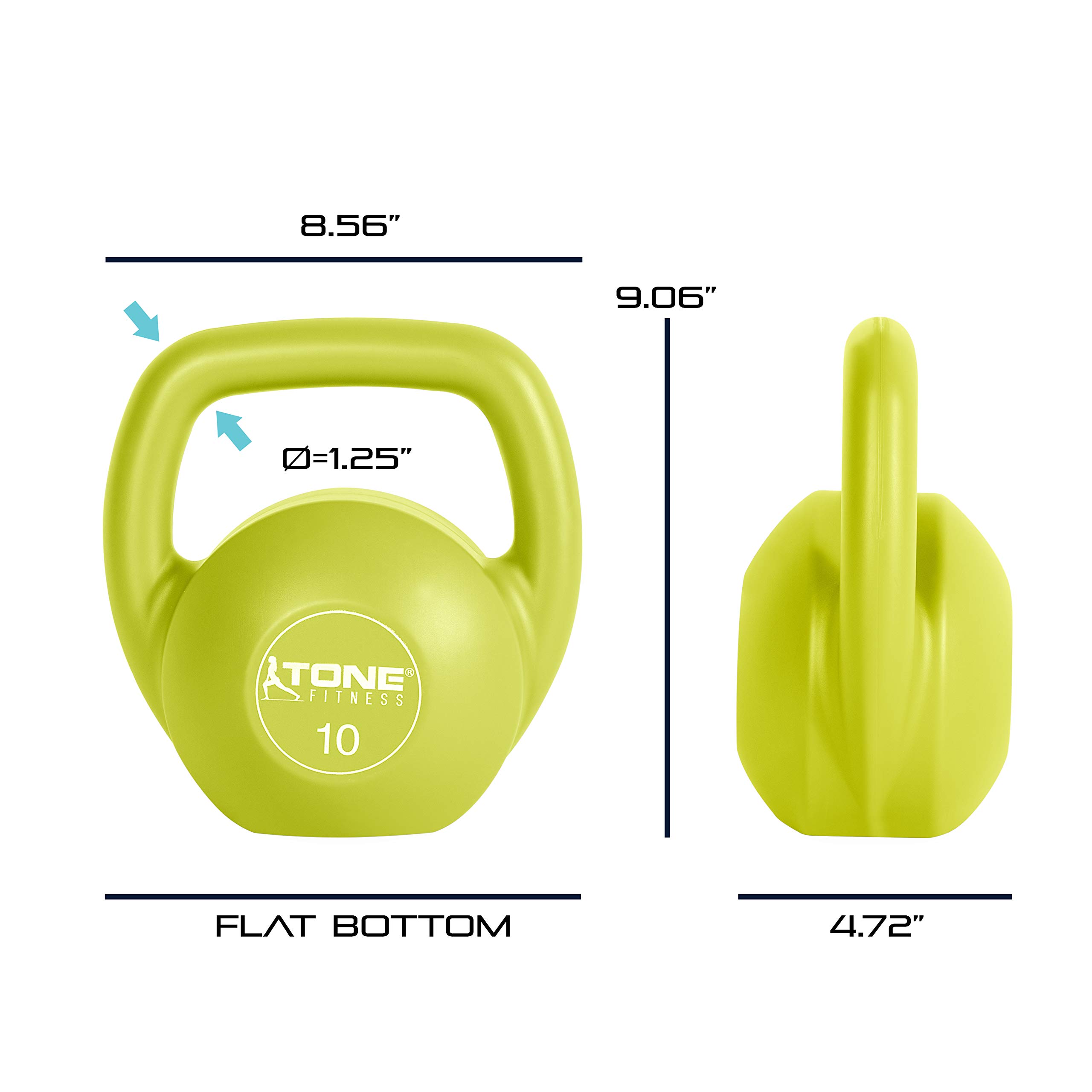Tone Fitness Kettlebell Body Trainer Set of 3 (5, 10, 15 Pound)