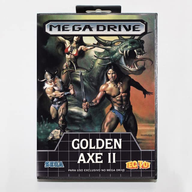 Golden Axe II 2 Game Cartridge 16 Bit MD Game Card With Retail Box For Sega Mega Drive For Genesis (BR Box)