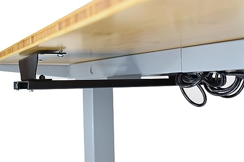 KT BRIDGE Under-Desk Keyboard Tray Mount for Electric Standing Desks - Clear the Crossbar on sit stand up desk frames standup desk adjustable desk accessories desk organizers and accessories
