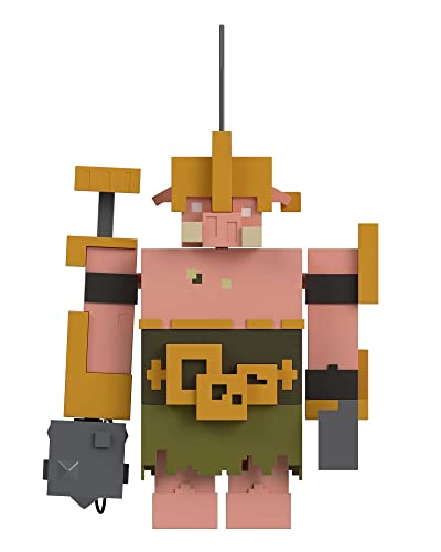 Mattel Minecraft Toys, Legends 3.25-inch, Action Figures Portal Guard with Attack Action and Accessory Collectible Gift for Kids