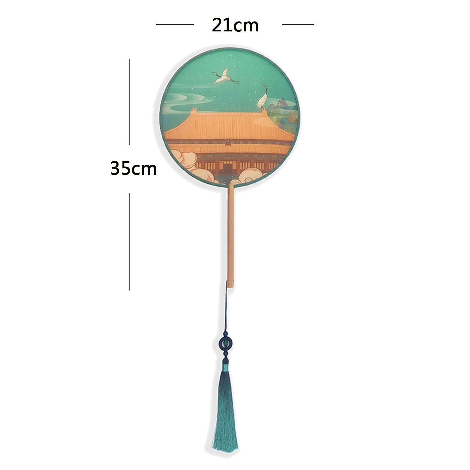 ERTUO Chinese Style Portable Folding Fan Cartoon Cute Rabbit Fan Dance Accessories Hanfu Kimono Fan Folding Fan