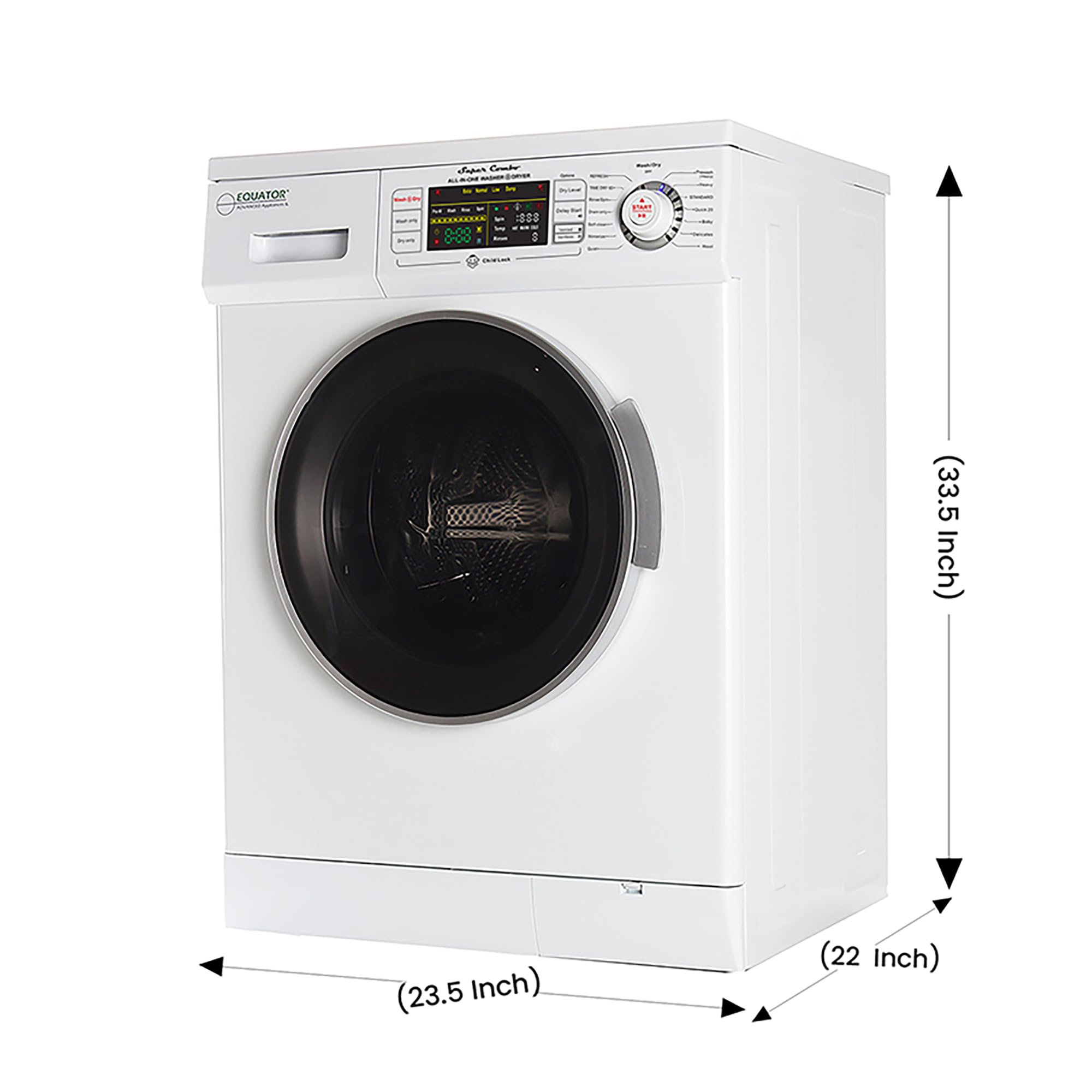 Equator Version 2 Pro 24" Compact Combo Washer Dryer Vented/Ventless 1200 RPM