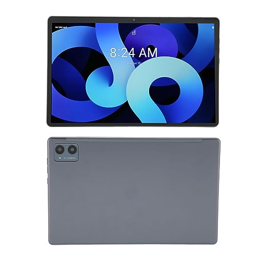 DAUERHAFT Tablet, Smart Tablet 2560X1600 Resolution Front 13MP Rear 26MP 4G LTE 16GB RAM 512GB ROM 10.36 Inch for Game for Working (Gray)