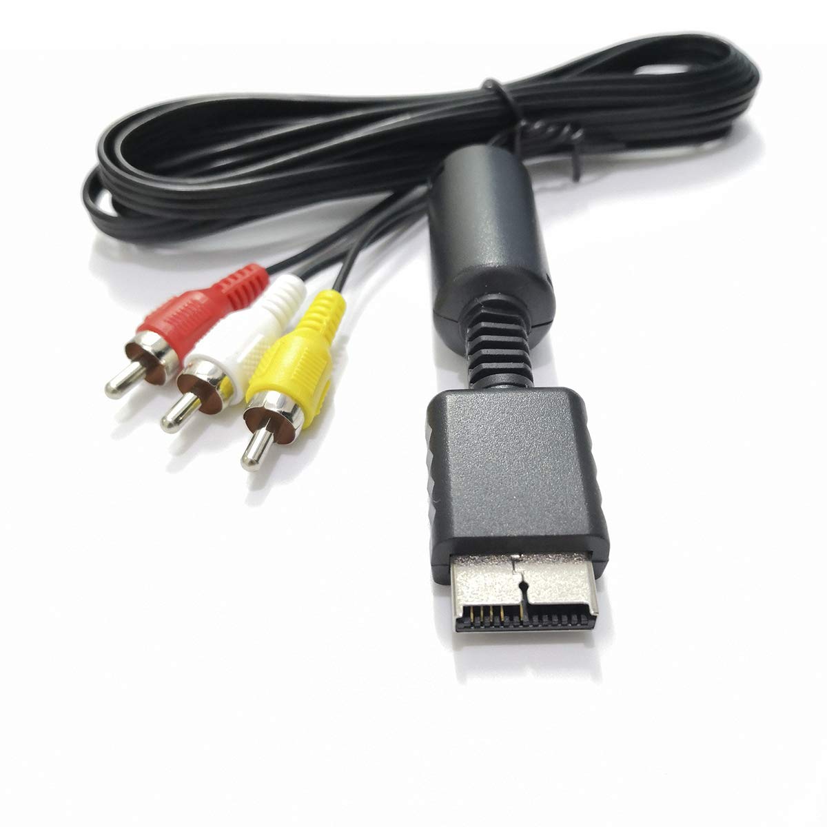 Composite AV to RCA Cable Cord for Sony Playstation PS2 PS3 PSX Video Cable (6 ft)