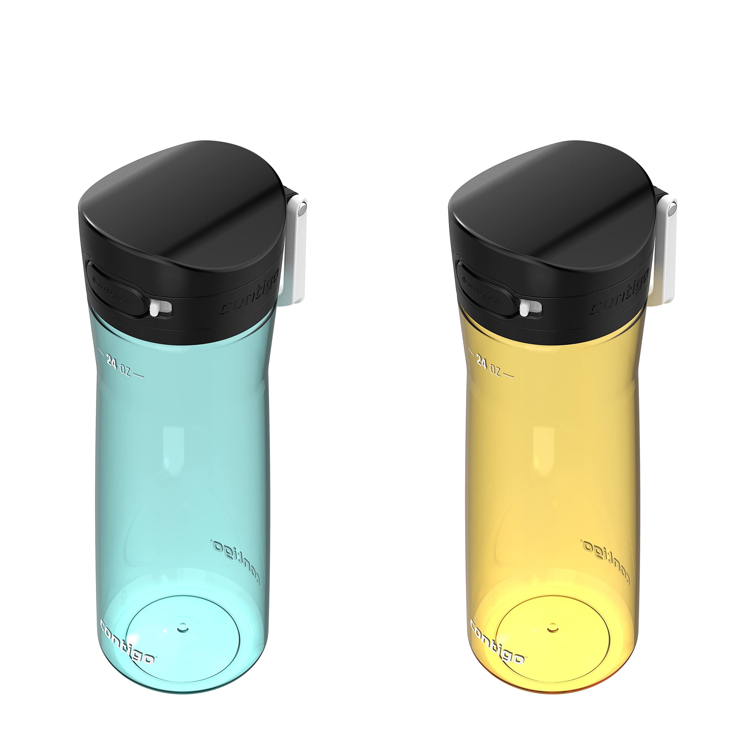 Contigo Jackson 2.0 BPA-Free Plastic Water Bottles with Leak-Proof Lid (24oz, 2-pack) Cortland Spill-Proof Water Bottle (24oz)