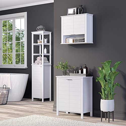 RiverRidge White Madison Collection 2-Door Wall Cabinet
