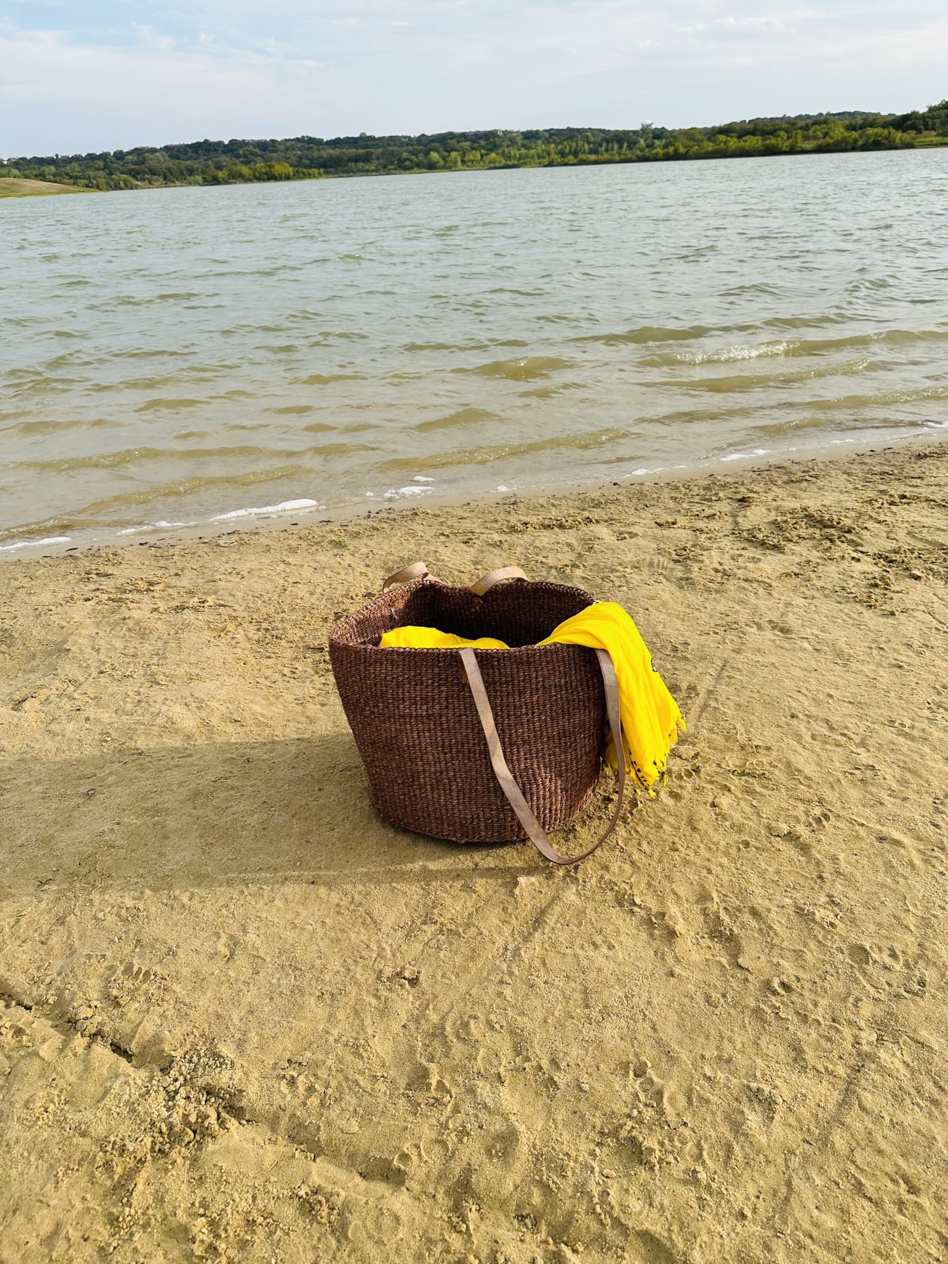 Dark Brown Mifuko Kiondo Kenya Beach Bag Shopping Bag, Picnic Bag, Storage, Floor Basket, Home Decor