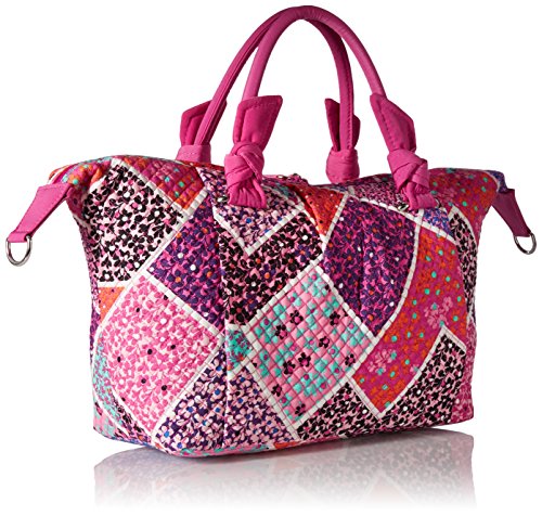 Vera Bradley Women's Cotton Hadley Satchel Purse, Modern Medley, One Size