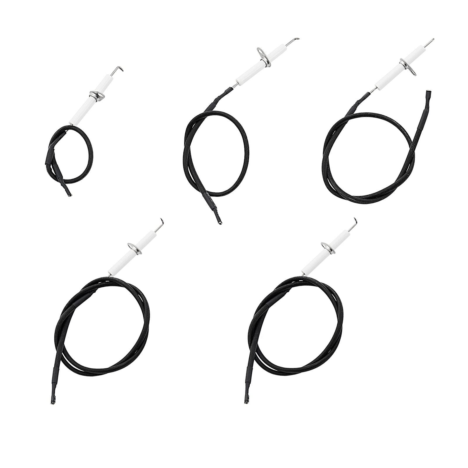 Charbrofire 70-01-283 Igniter Grill Replacement Parts for Dyna Glo igniter electronic ignitor Kits, Ignition Wire with ceramic Spark Plug for Dyna-Glo Backyard BHG Better Homes Gardens Burner 5Pcs