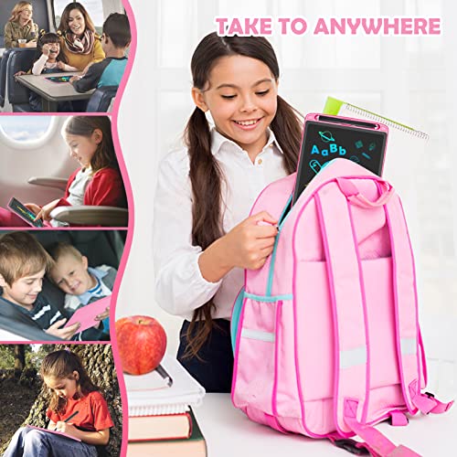 LCD Writing Tablet for Kids, 10 Inch Doodle Board Drawing Pad for Kids Drawing Tablet Toys for 3-6 Years Old Girls Boys, Pink