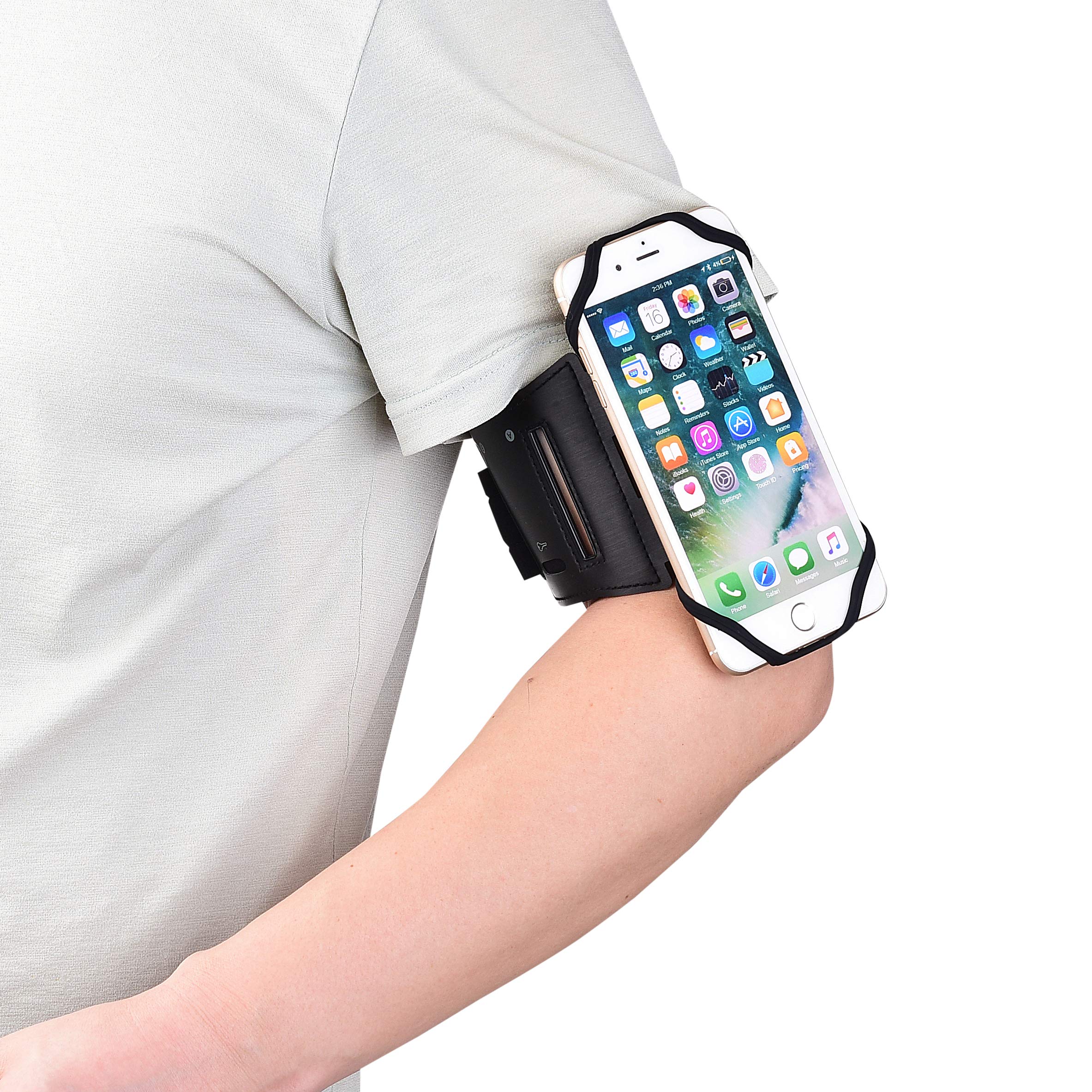 Chuangxinfull Sport Universal Running Armband (iPhone X/8/7/6/11 Pro Max/XS/XR/XS MAX/SE, Samsung Galaxy Note 20 Ultra/Note 10+/Note 9/S20 Ultra/S20 Plus/S10 Plus/s9 Plus and All Smartphone