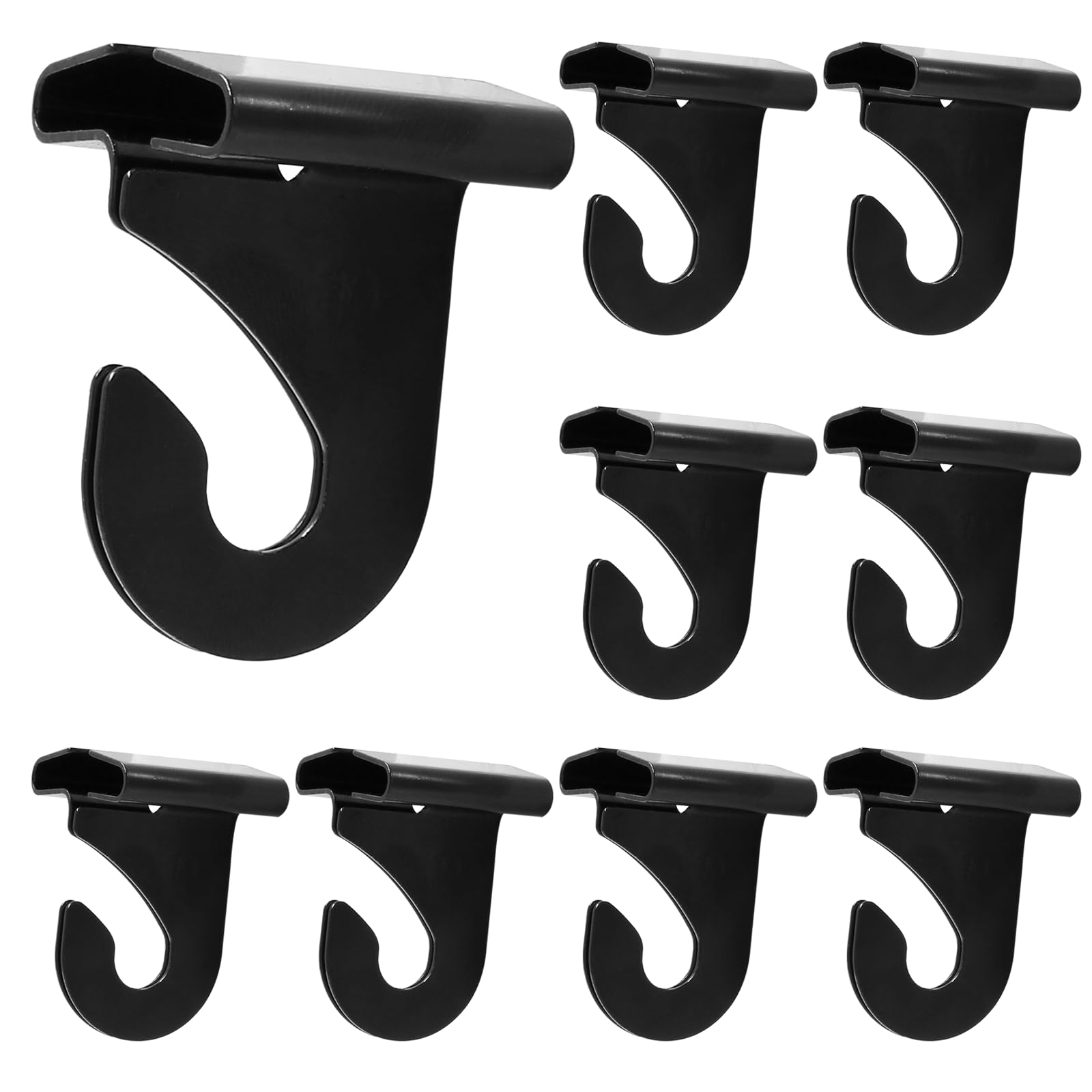 LifCratms 12 Pairs Drop Ceiling Hooks, White Ceiling Tile Hooks Metal T-Bar Track Clips Suspended Ceiling Tile Hanging Hooks Ceiling Clips for Hanging Plants Office Signs Classroom Decorations