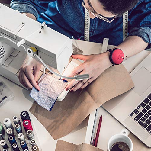 COB 30 LED Sewing Machine Light Kit Portable Work Light LED Light Flexible Gooseneck Lamp with 4W 130lm/W 120 Beam Angle Magnetic Mounting Base Desk Lamps for Quilting Work Sewing Machine Table Lathe