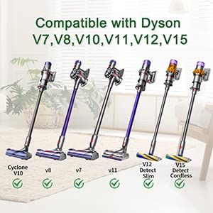 CGYGP Awkward Gap Tool Compatible with Dyson Vacuum Cleaner V15 V12 V11 V10 V8 V7 Vacuum Cleaner Accessories Ultra-Narrow Slit Corner Suction Head Brush Head