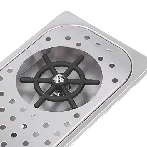 Stainless Steel Cup Washer High Pressure G1/2 in Embedded Glass Rinser for Hotels Cafes Homes