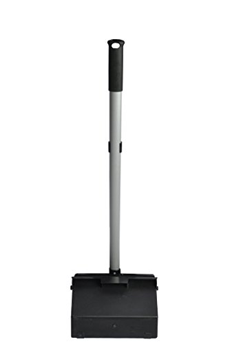 Janico 1085 Commercial Lobby Dustpan Upright, Aluminum Handle, 37β Length, Black