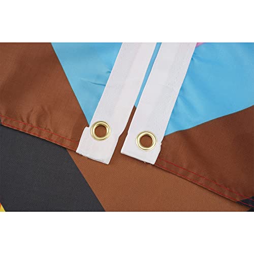 Homissor Progress Pride Rainbow Flag 3x5 ft- LGBT Community Gay Pride Lesbian Transgender Bisexual Flags Banner Fade Resistant for Indoor Outdoor