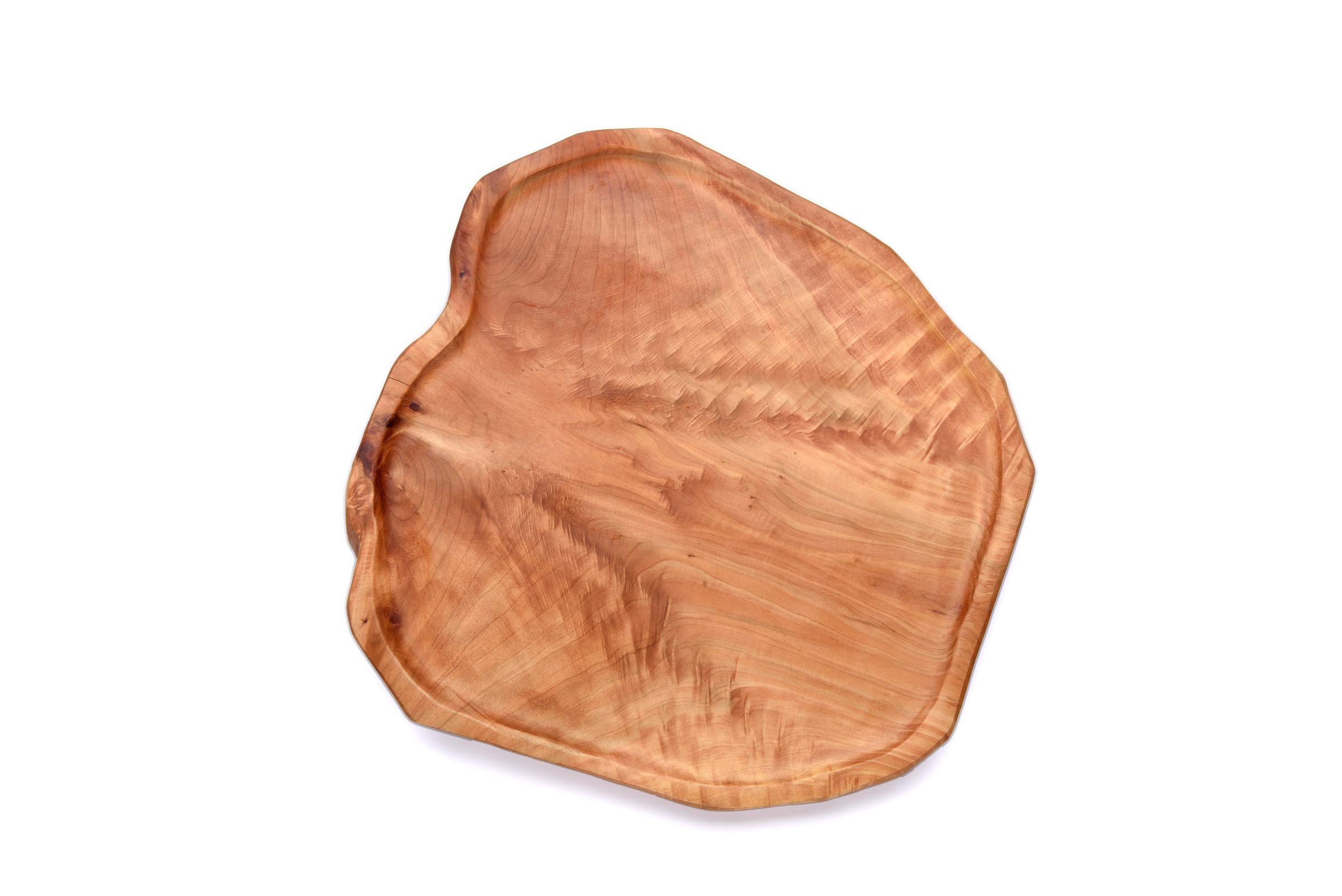 Driini Premium Handmade Root Wood Lazy Susan Turntable (16'') - Large Rustic Wooden Serving Platter Cheese Board - Oversized Charcuterie Tray, Perfect for Your Dinner Table or Countertop