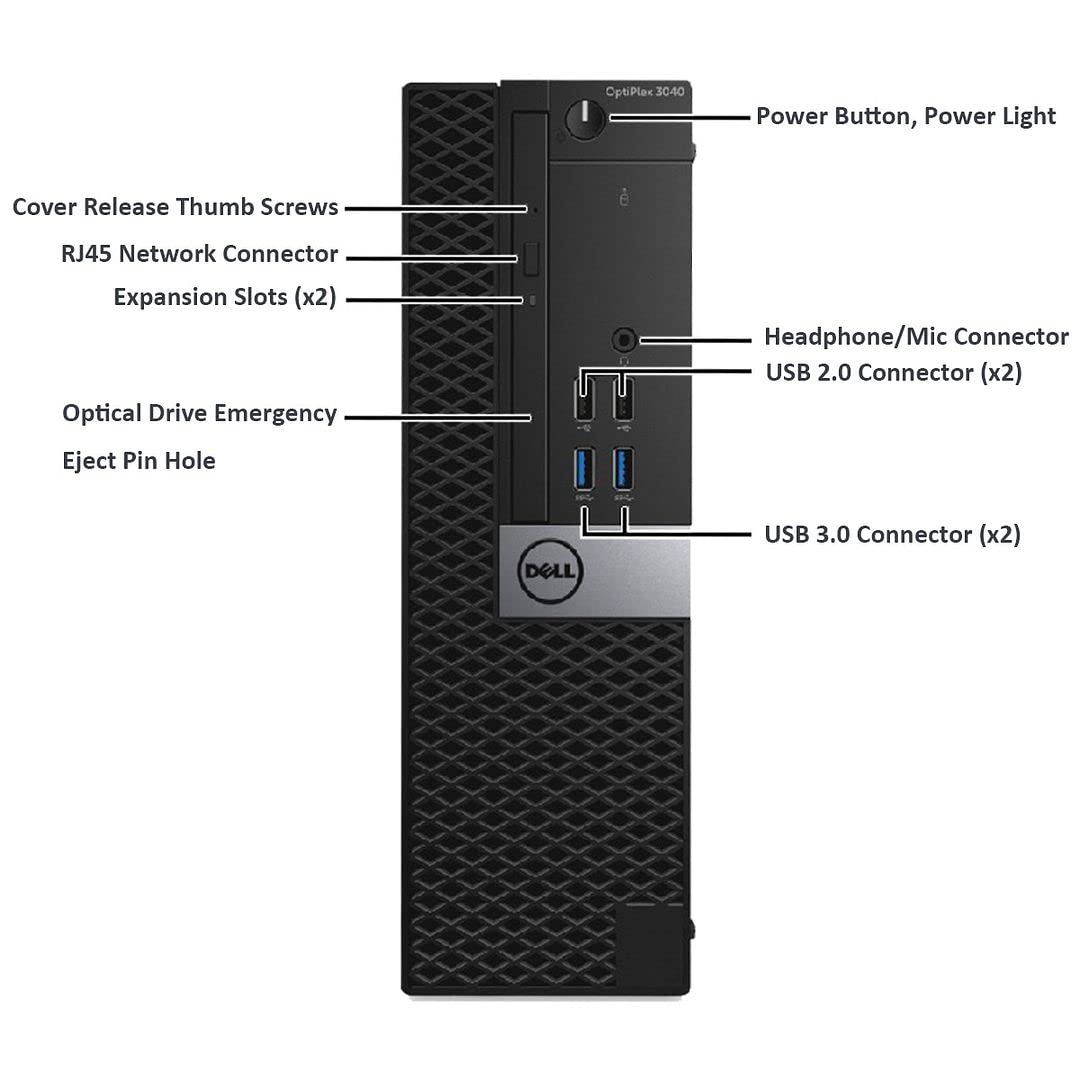 DELL OptiPlex 3040 SFF Desktop Computer Intel Quad Core i5-6500 3.2GHz up to 3.6GHz 16GB Ram 512GB SSD Built-in WiFi & Bluetooth HDMI Dual Monitor Support Wireless Keyboard & Mouse Win10 Pro (Renewed)