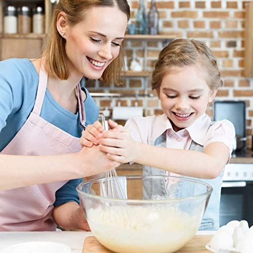 NileHome Stainless Steel Whisk Set 8" 10" 12" Kitchen Whisk Balloon Whisk Kitchen Wisk Wire Whisks for Cooking, Whisking, Blending, Beating, Stirring-4 Pack
