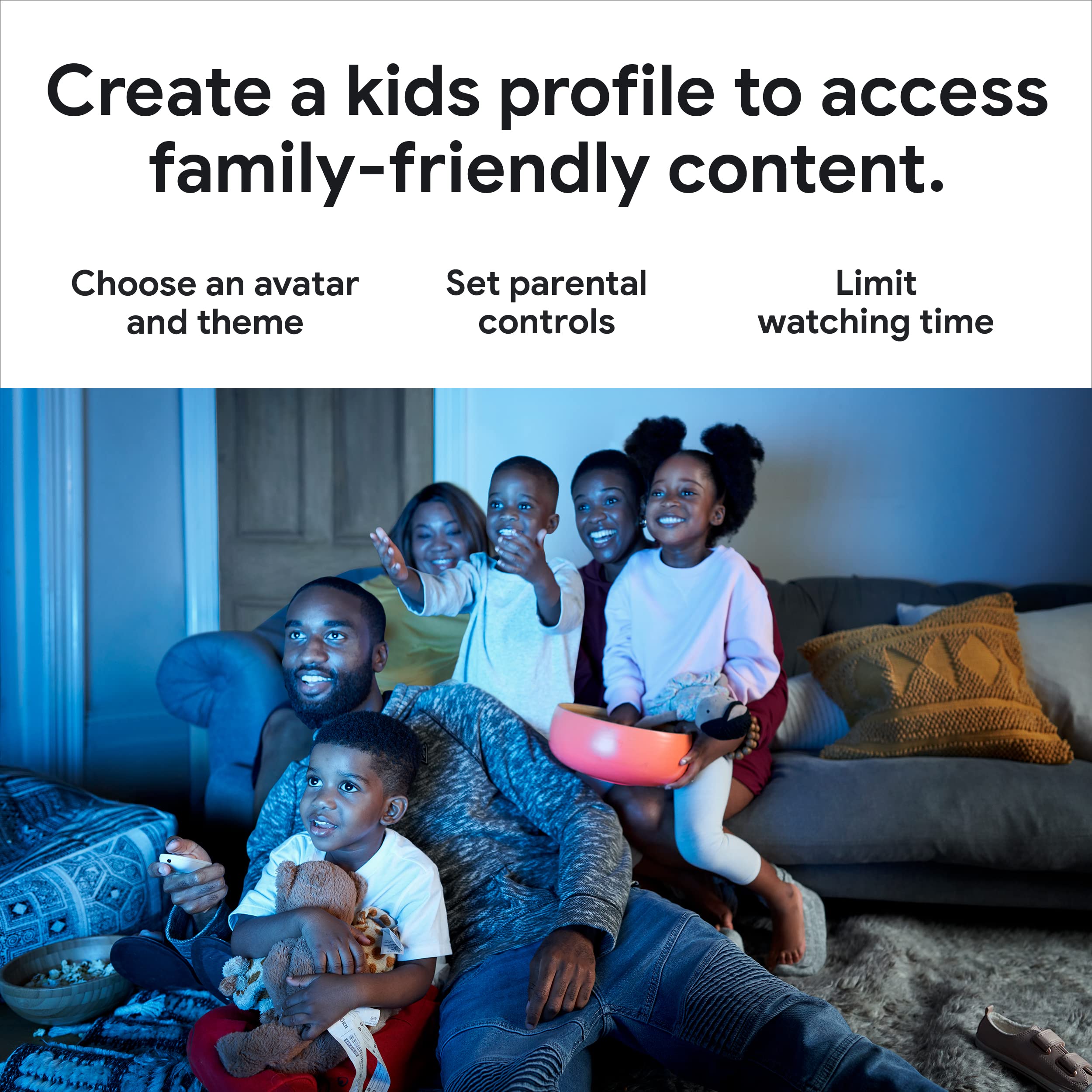 Chromecast with Google TV Watch Movies, Shows, and Live TV in 4K HDR - Snow (Renewed)