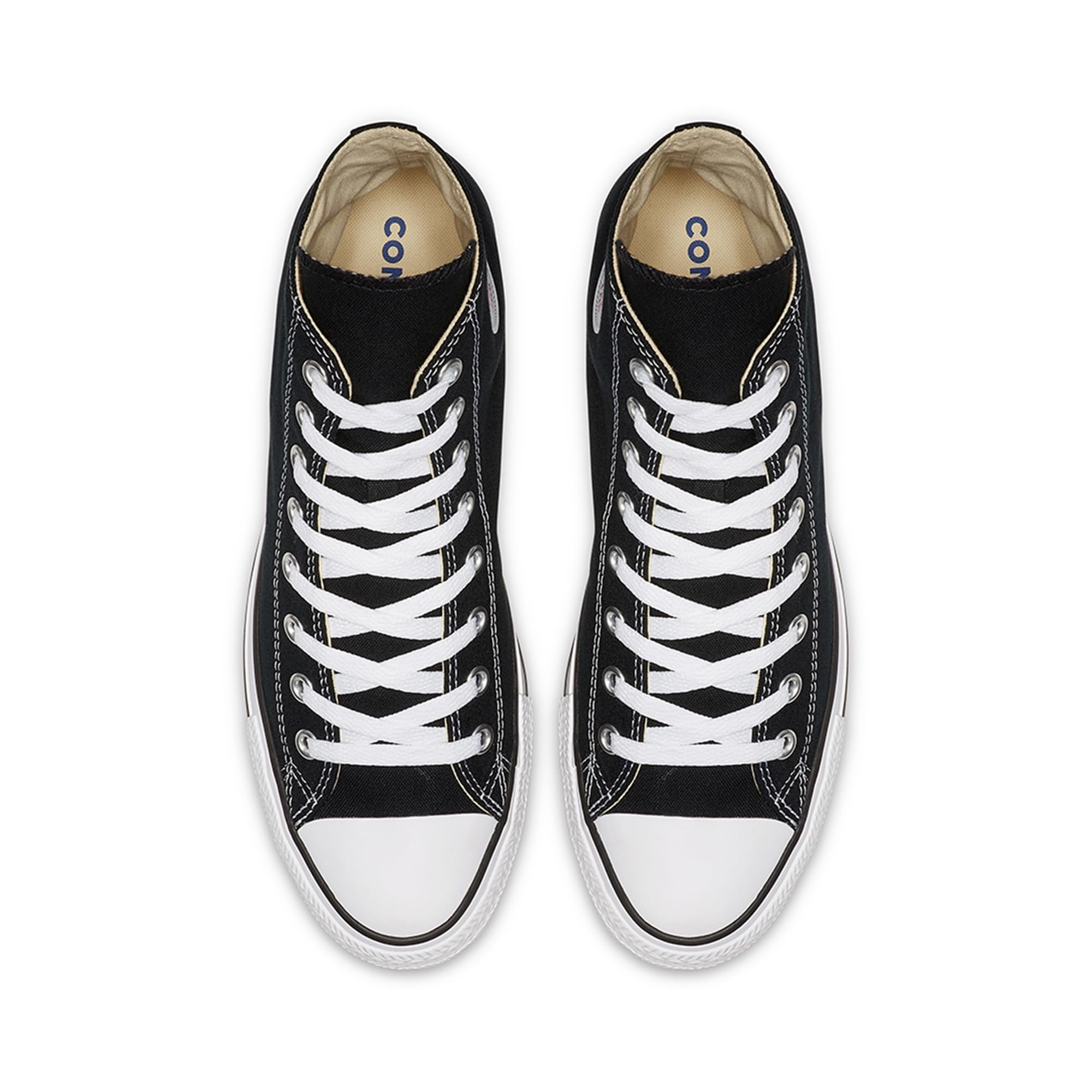 Converse Clothing & Apparel Chuck Taylor All Star Canvas High Top, Black/White, 6 Women/4 Men