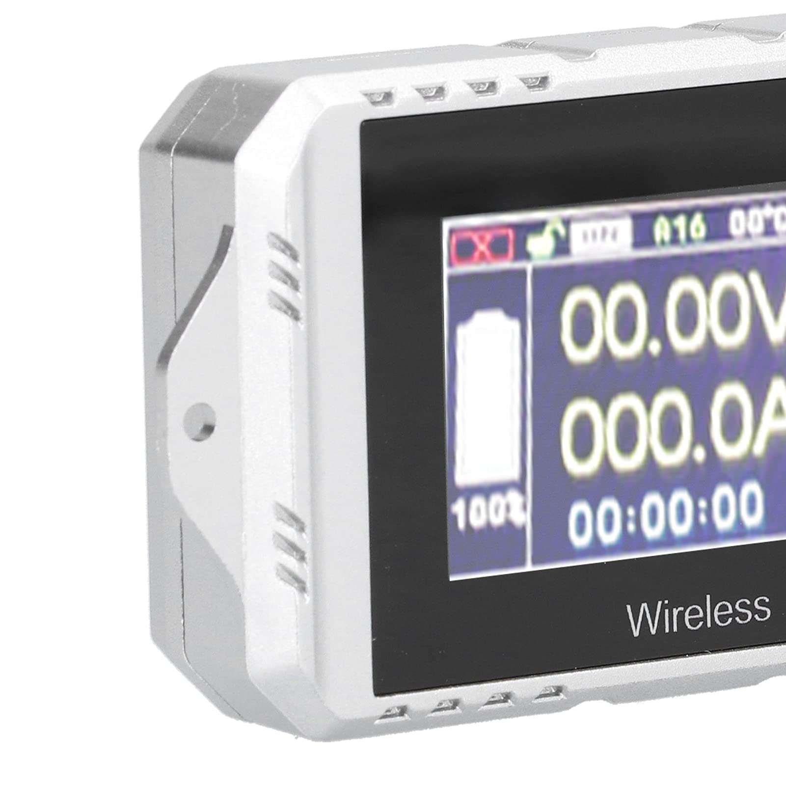 Color Screen DC Voltmeter Ammeter, Lightweight Electrical Measuring Tools with USB Cable for Battery Maintenance Personnel for Electrician