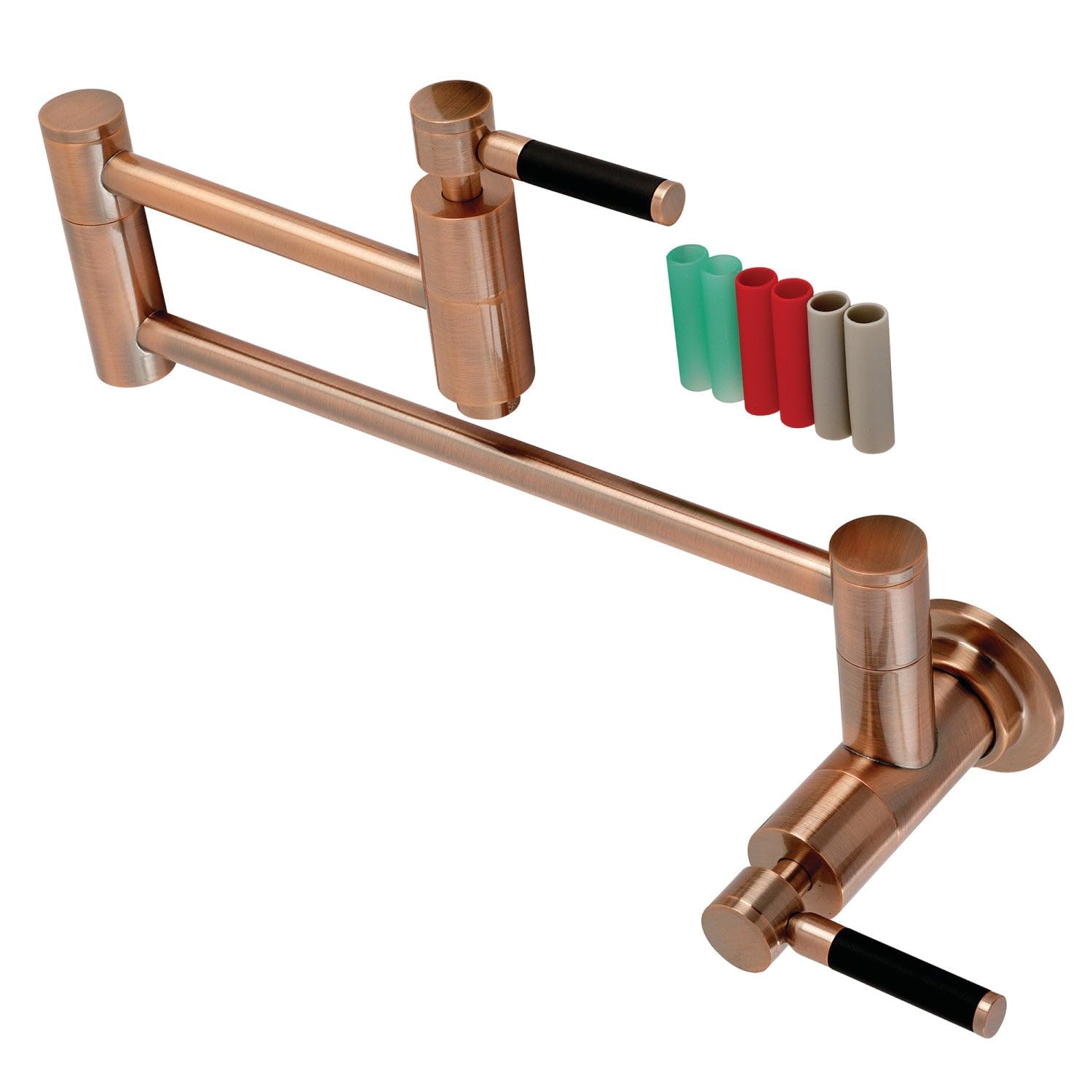 Kingston Brass KS810DKLAC Kaiser Pot Filler, Antique Copper