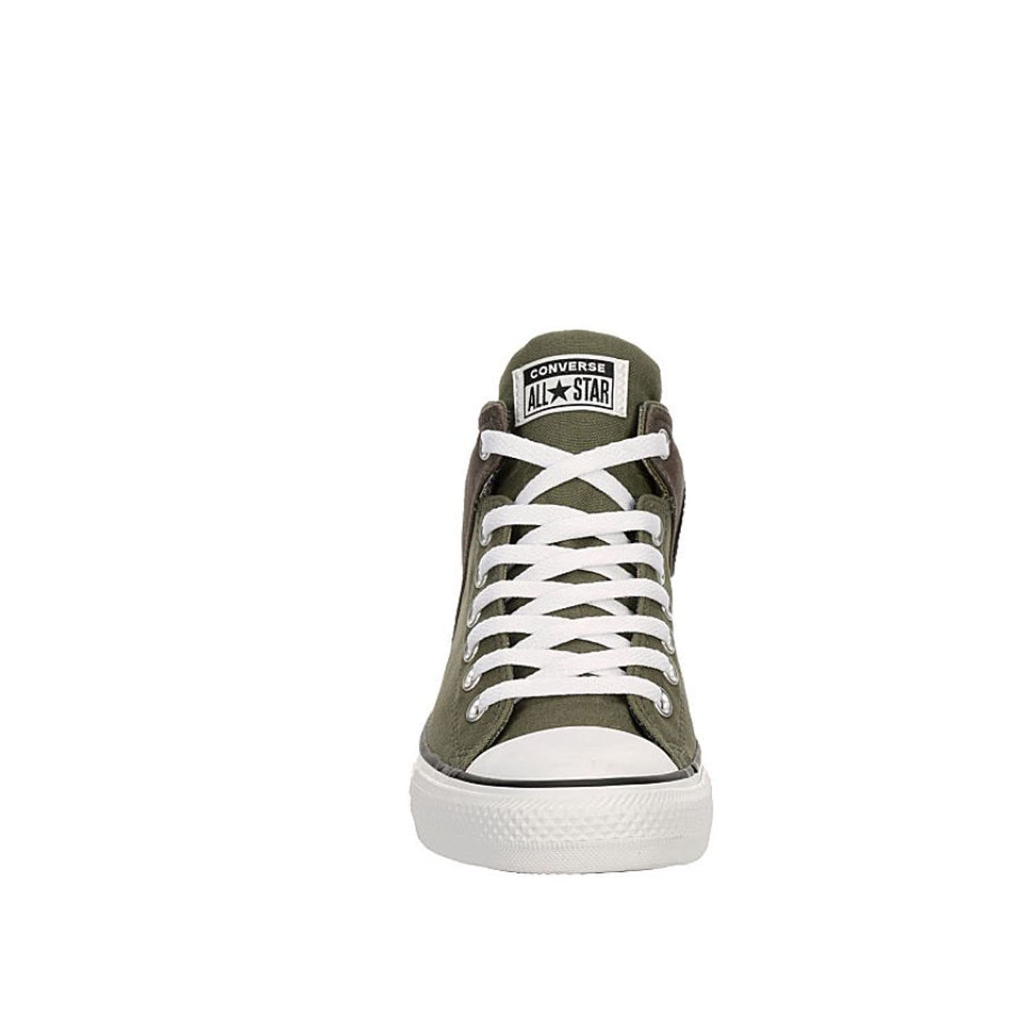Converse Unisex Chuck Taylor All Star Mid High Street Sneaker - Utility/Engine Smoke/White 15