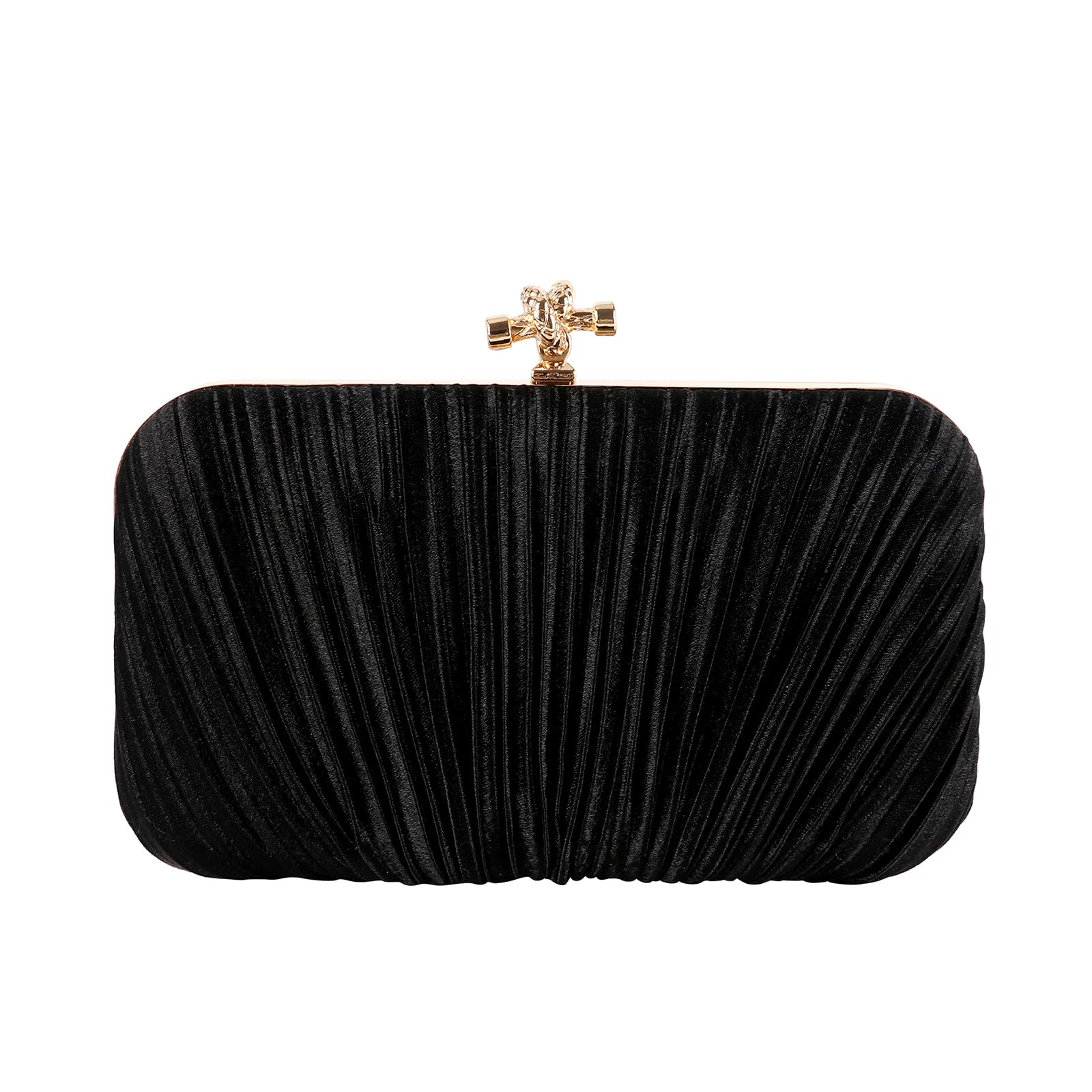 DA BODAN Womens Sparkly Rhinestone Sequin Glitter bag Clutch Evening Handbag Shoulder Bags Purse for Wedding Party Prom (2207-Black)