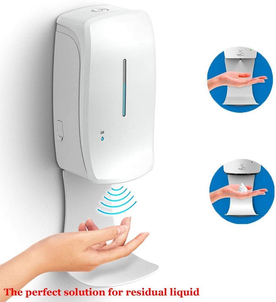 Drip Tray for Wall mounted Soap Dispenser, Prevent Dripping and Spraying, Dispenser Stand,Soap Dispenser Bracket, Soap dispenser water tray,Soap Dispenser Drip Tray,Detergent cup holder(Color : White)