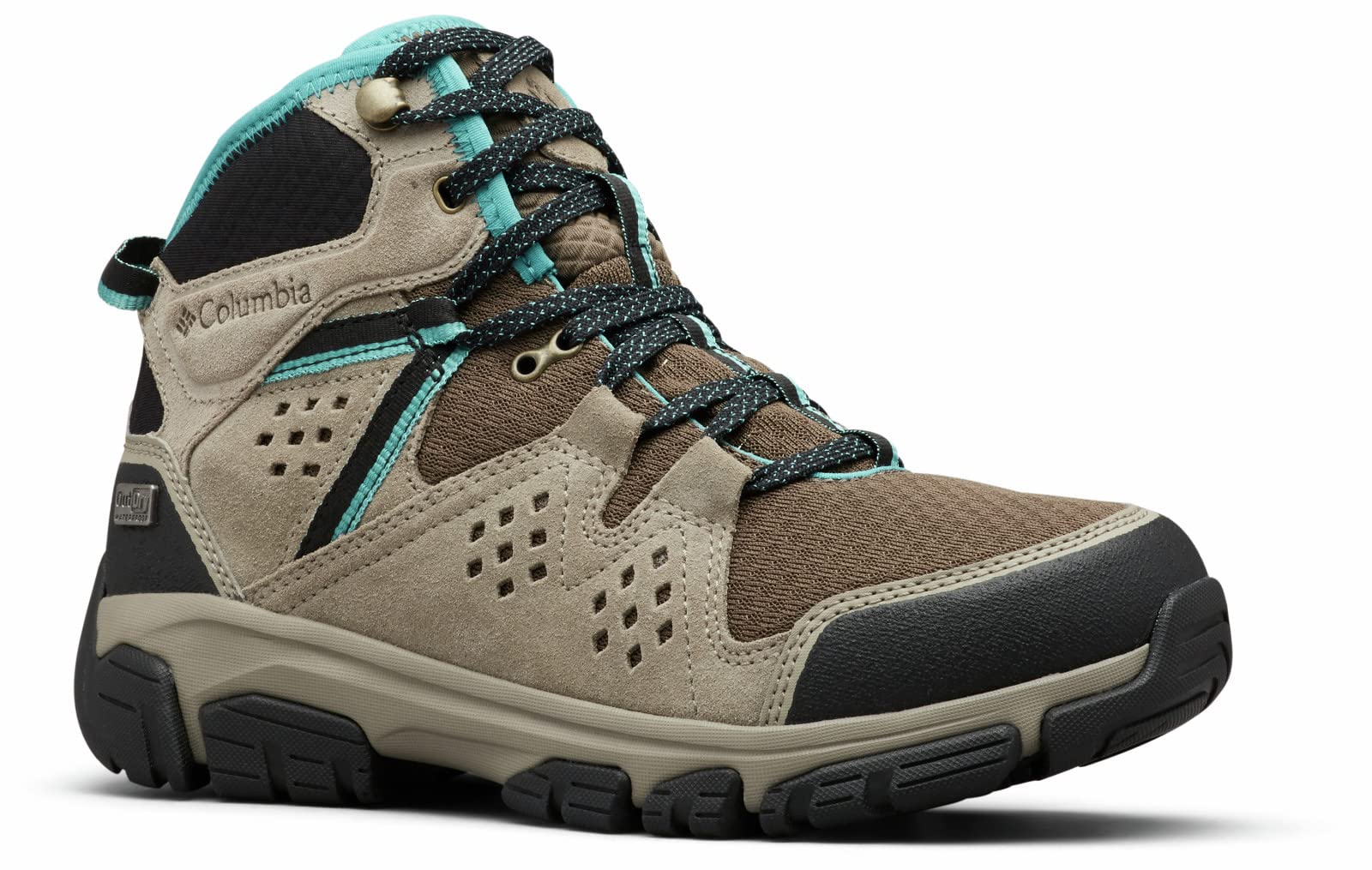 Columbia Women's ISOTERRA™ MID OUTDRY™ Boot, mud, teal, 9 Regular US