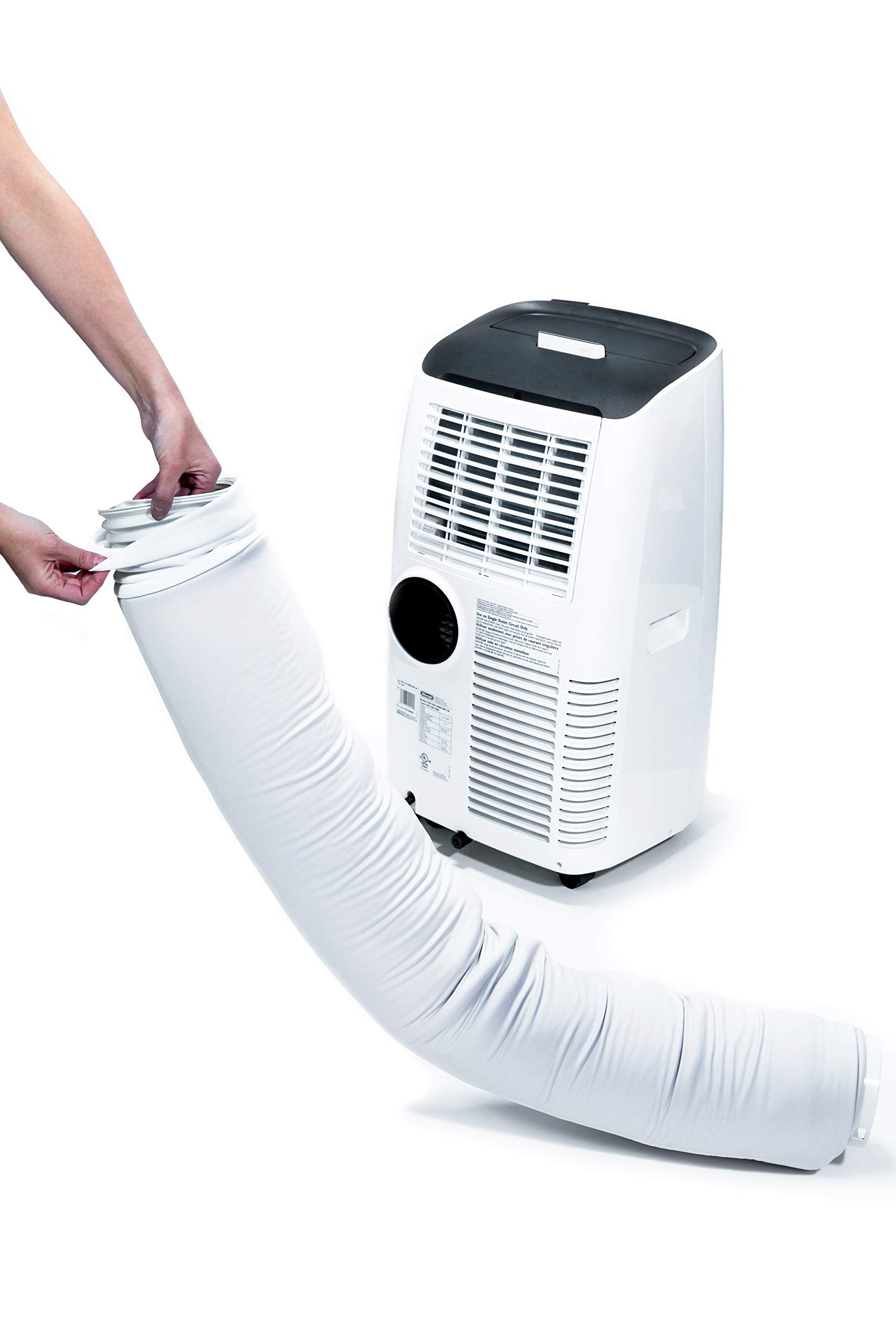 De'Longhi Insulated Hose Cover for Portable Air Conditioners (), DLSA003, 11"D x 15"W x 3"H, Gray