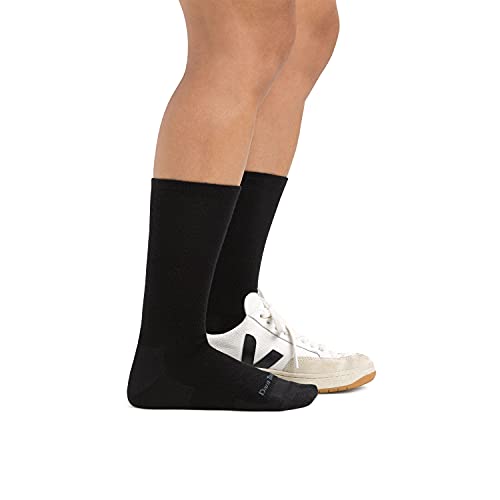 Darn Tough Women's Solid Basic Crew Lightweight Sock (Style 6012) - Denim, Medium