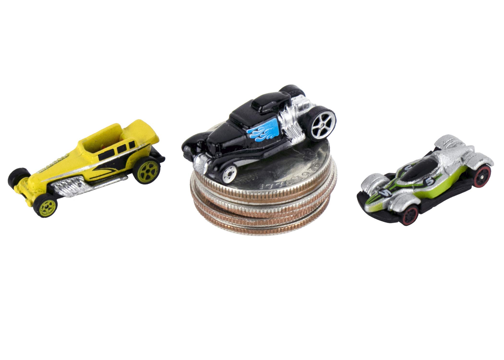 Worlds Smallest Hot Wheels Series 6 Bundle Set of 3 Cars - Mid Mill 2009 - Formula Street 2011 - Great Gatspeed 2015,unisex-children