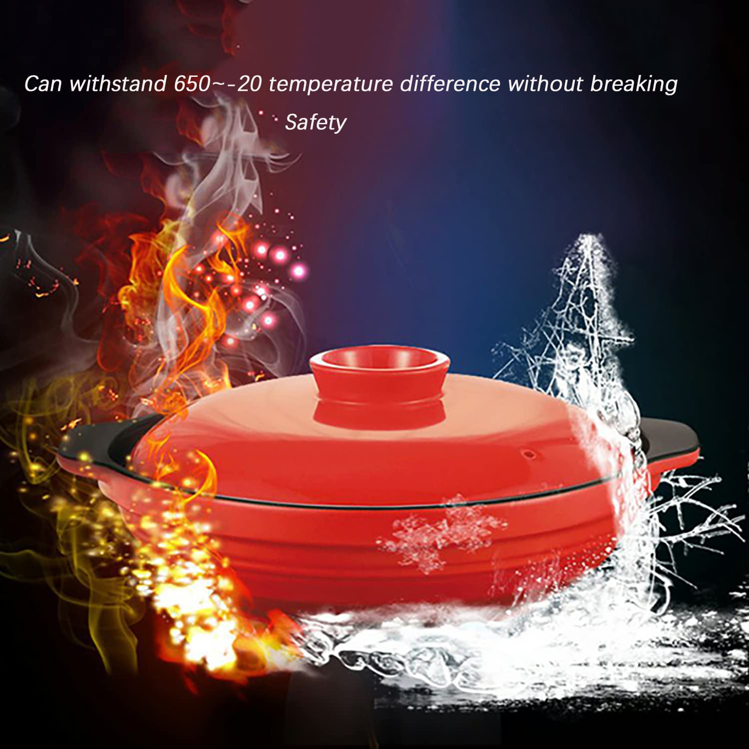GFHVDC earthenware clay pot for cooking Korean Premium Ceramic Bowl with Lid,Hot Pot Clay Pots Earthenware Clay Pot Special Heat-Resistant Ceramic Handle Pot Cover For Cooking Hot Pot Bibimbap and So